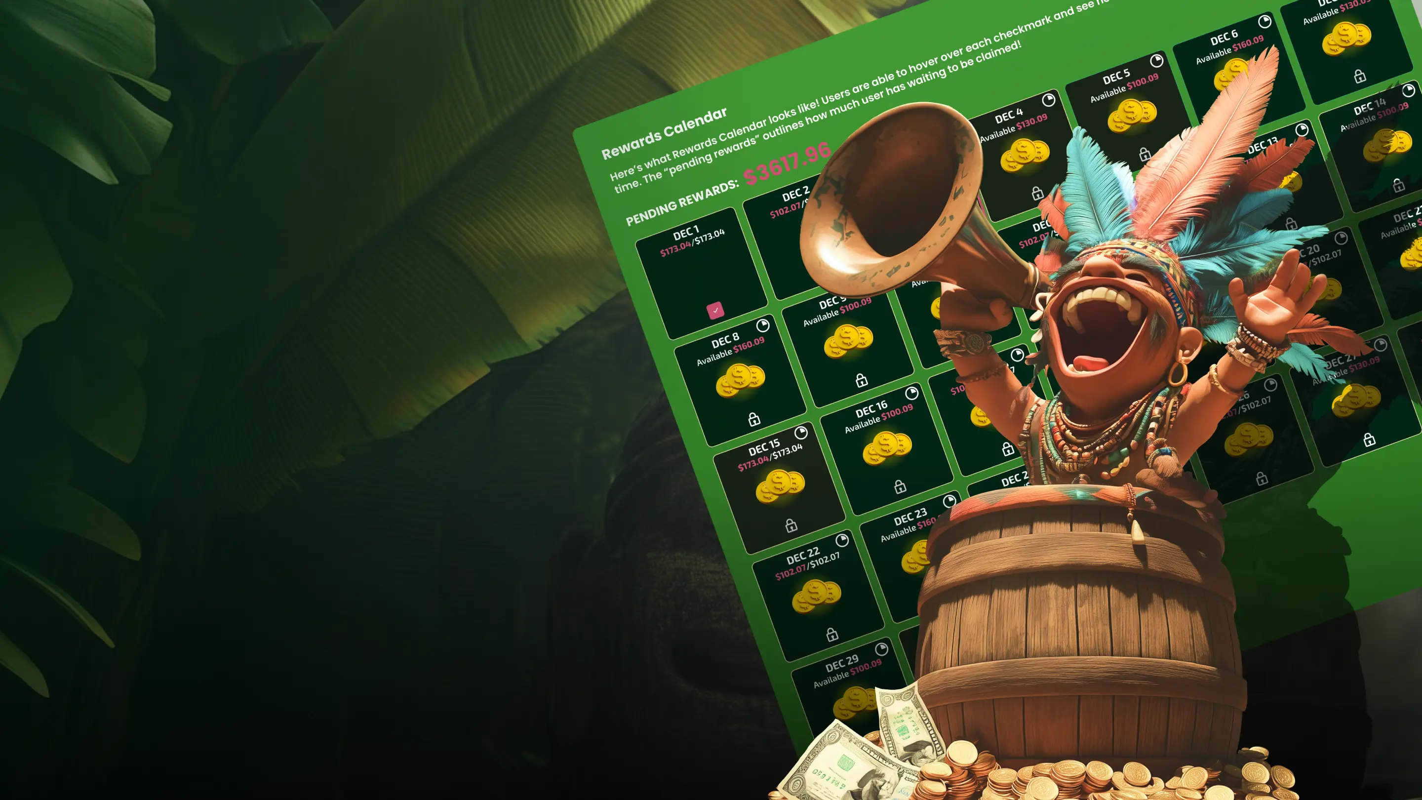 FreakyBillion Rewards Calendar